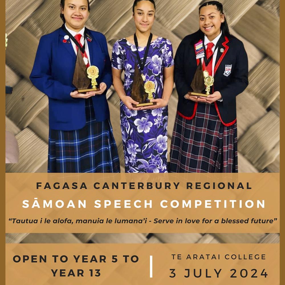 FAGASA - Samoan Language Speeches competition - Years 5-13 Canterbury ...