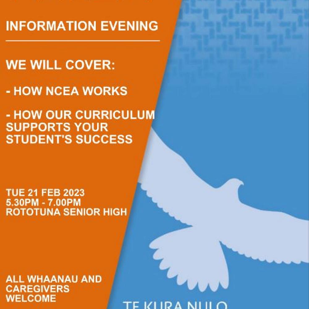 NCEA Information Evening