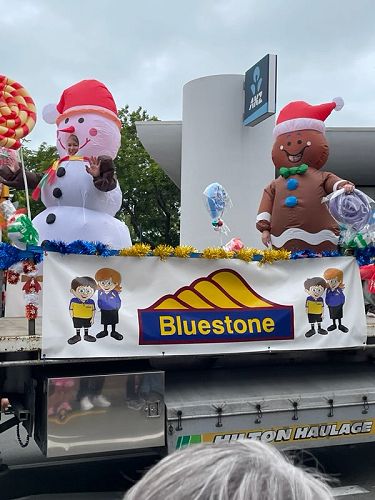 Celebrating Christmas the Bluestone way in the Santa Parade today!