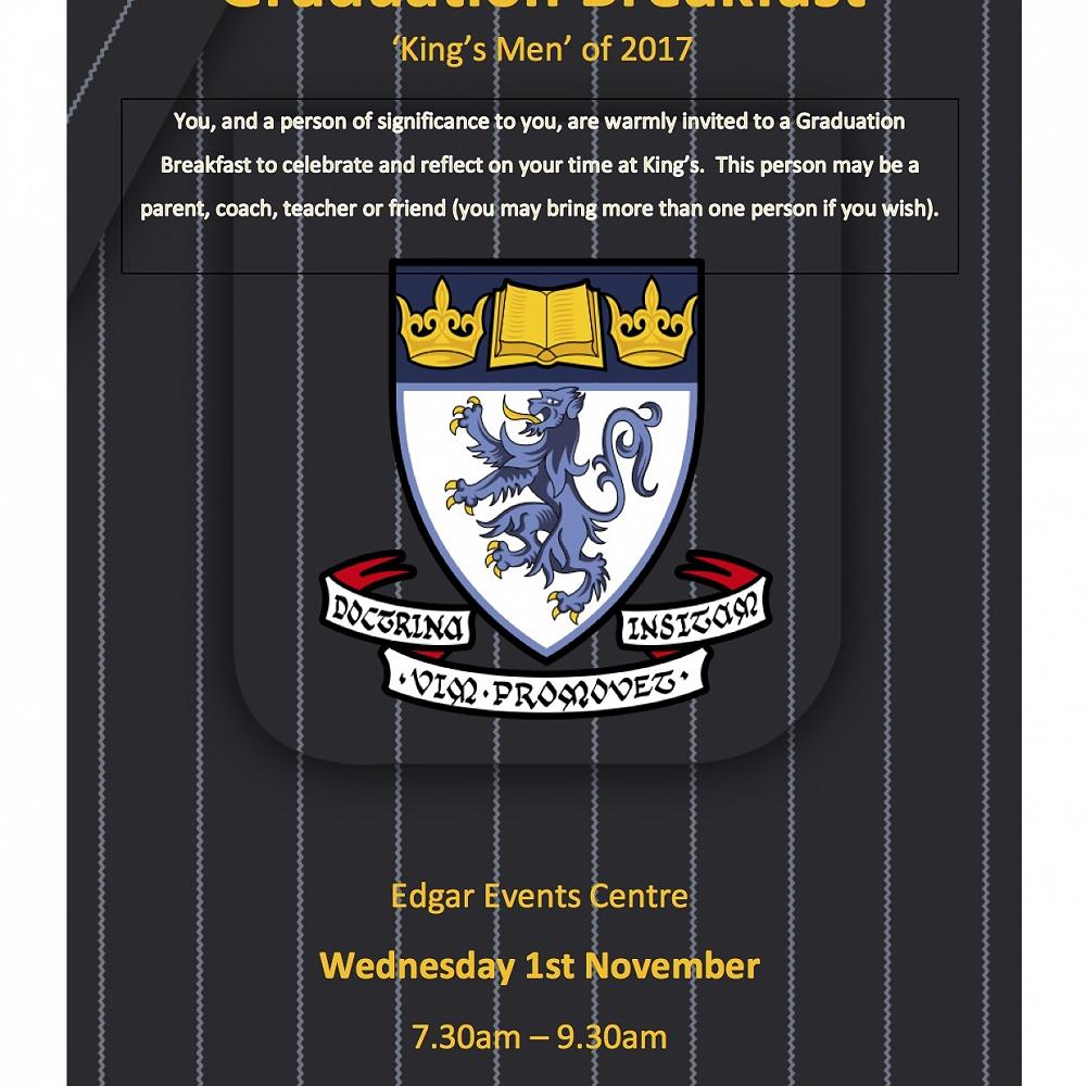 Year 13 Graduation Invitation — Success in the holidays!
