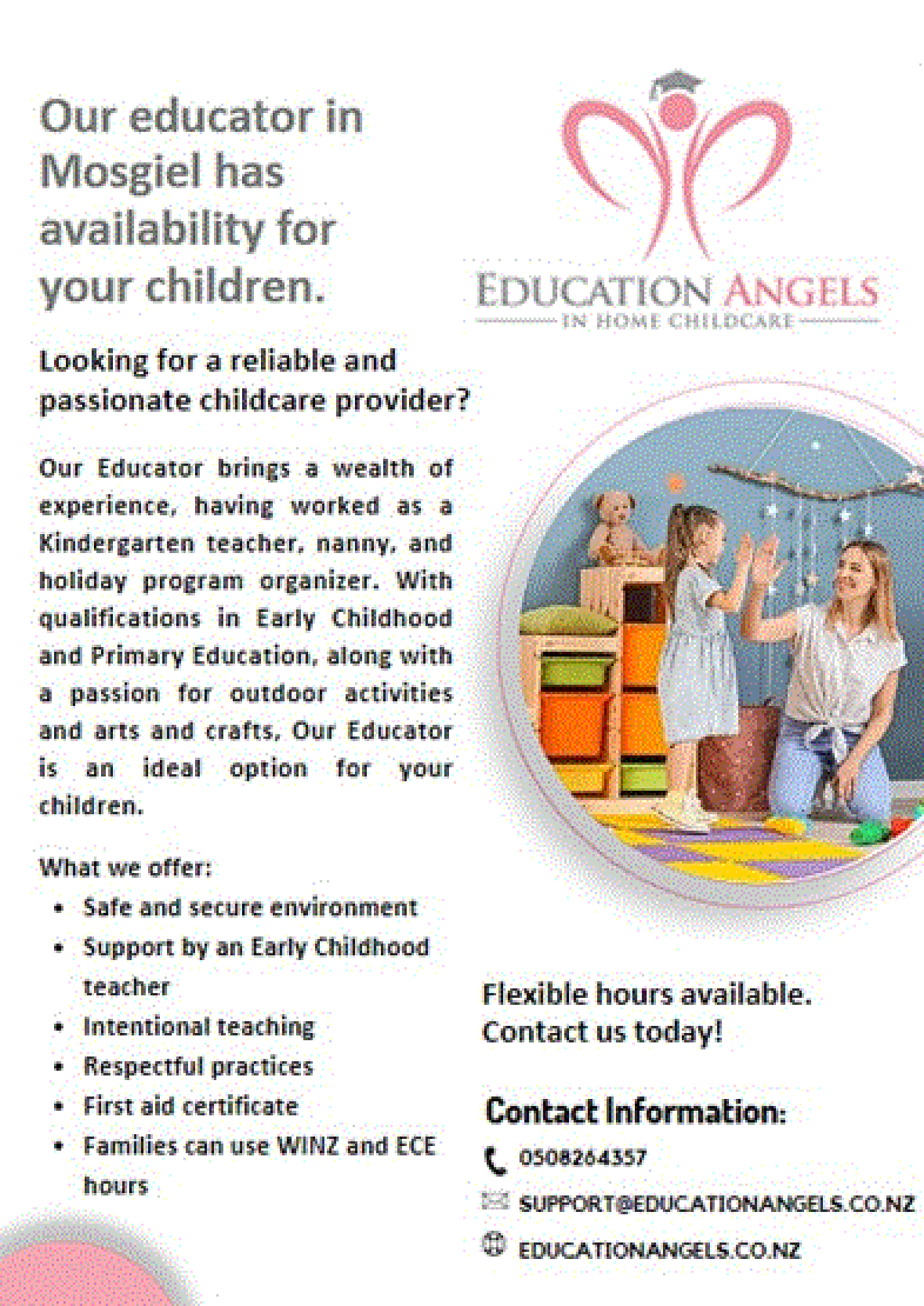 EDUCATION ANGELS - Vacancy available