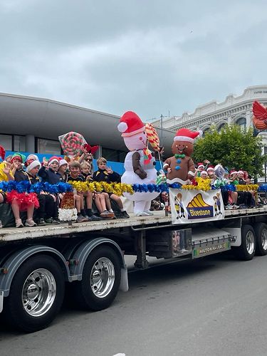 Celebrating Christmas the Bluestone way in the Santa Parade today!