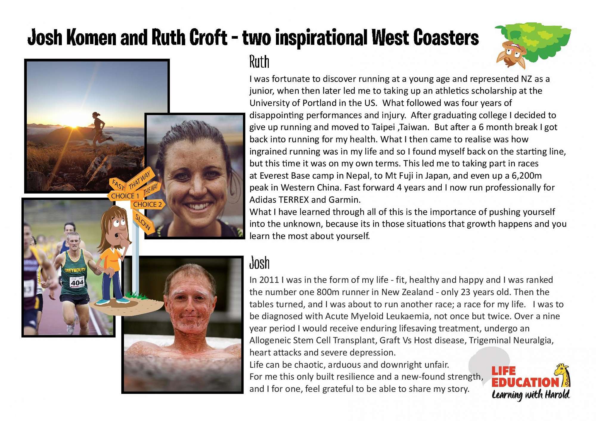 Ruth Croft and Josh Komen - two inspirational West Coasters coming to ...