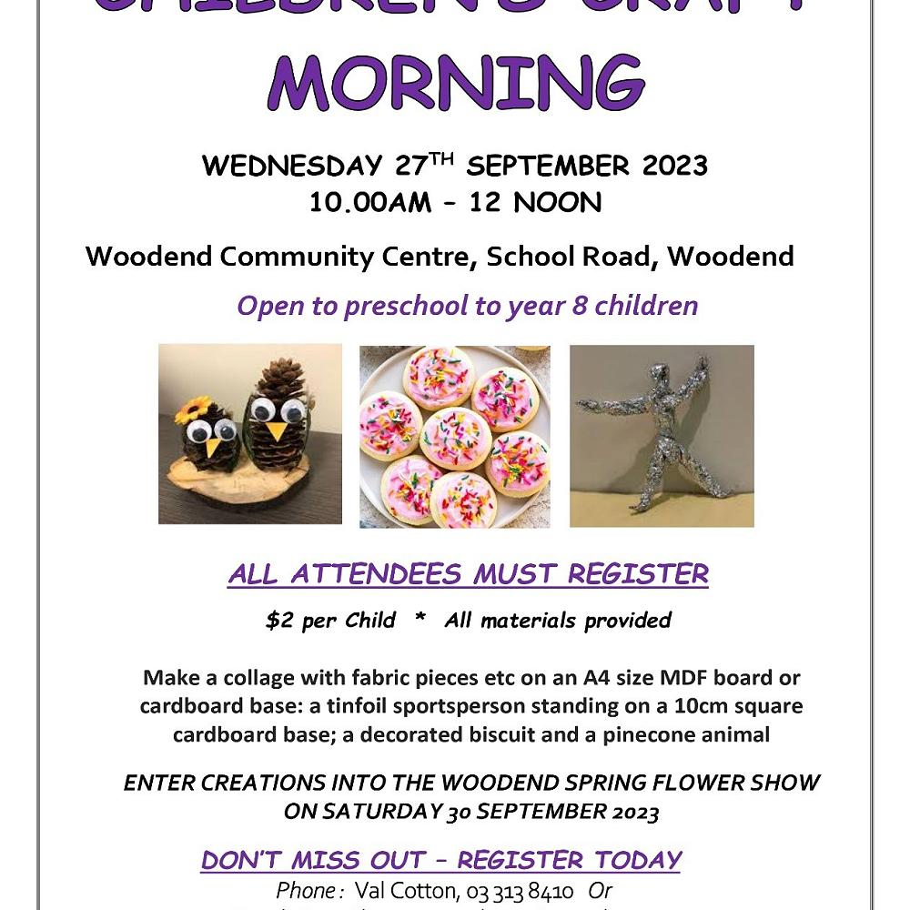 School Holiday Craft Morning