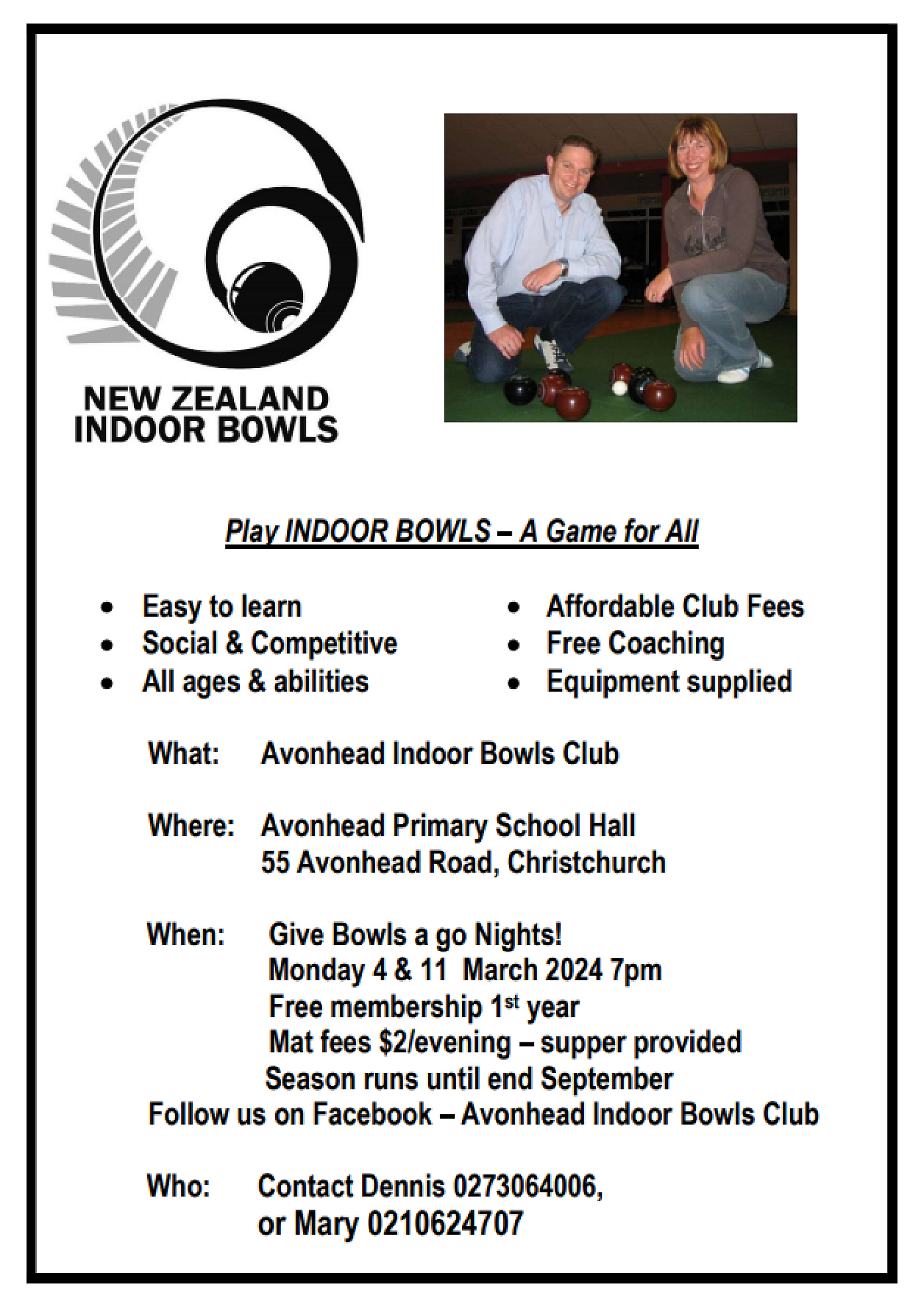 Play Indoor Bowls - A Game for All — Friday, 2nd February 2024 - Newsletter