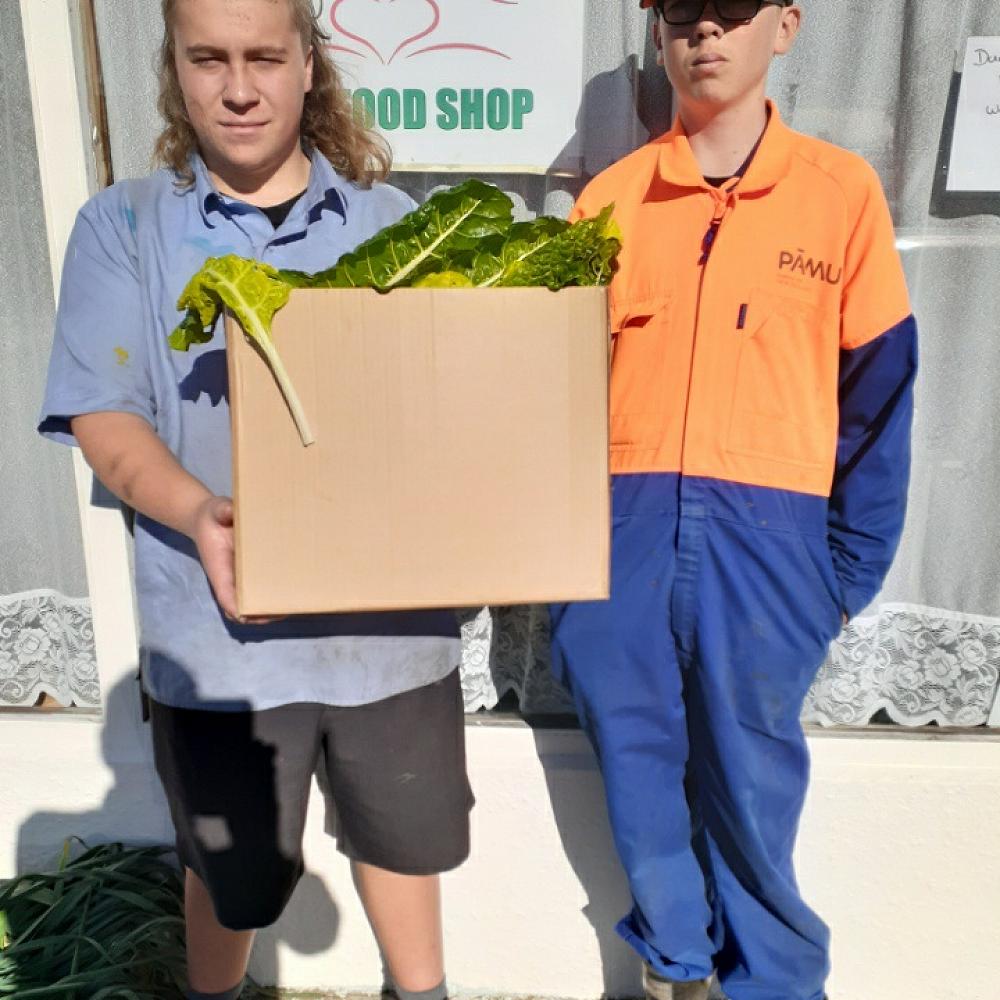 Our senior Mana Tane students are growing vegetables in the Mana Tane ...