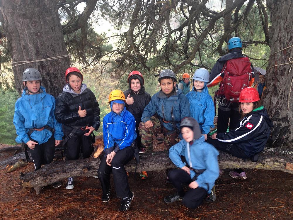 Abseiling in the Rain — 2015 at Bluestone School