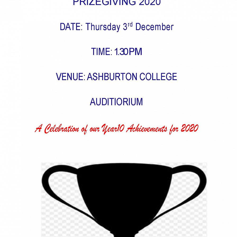 ASHCOLL YEAR 10 PRIZEGIVING