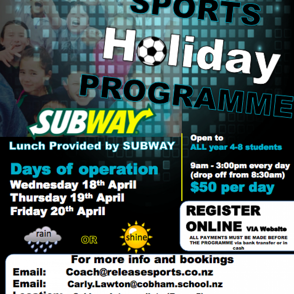 Sports Development Holiday Programme Term 1 Holidays — COBHAM ...