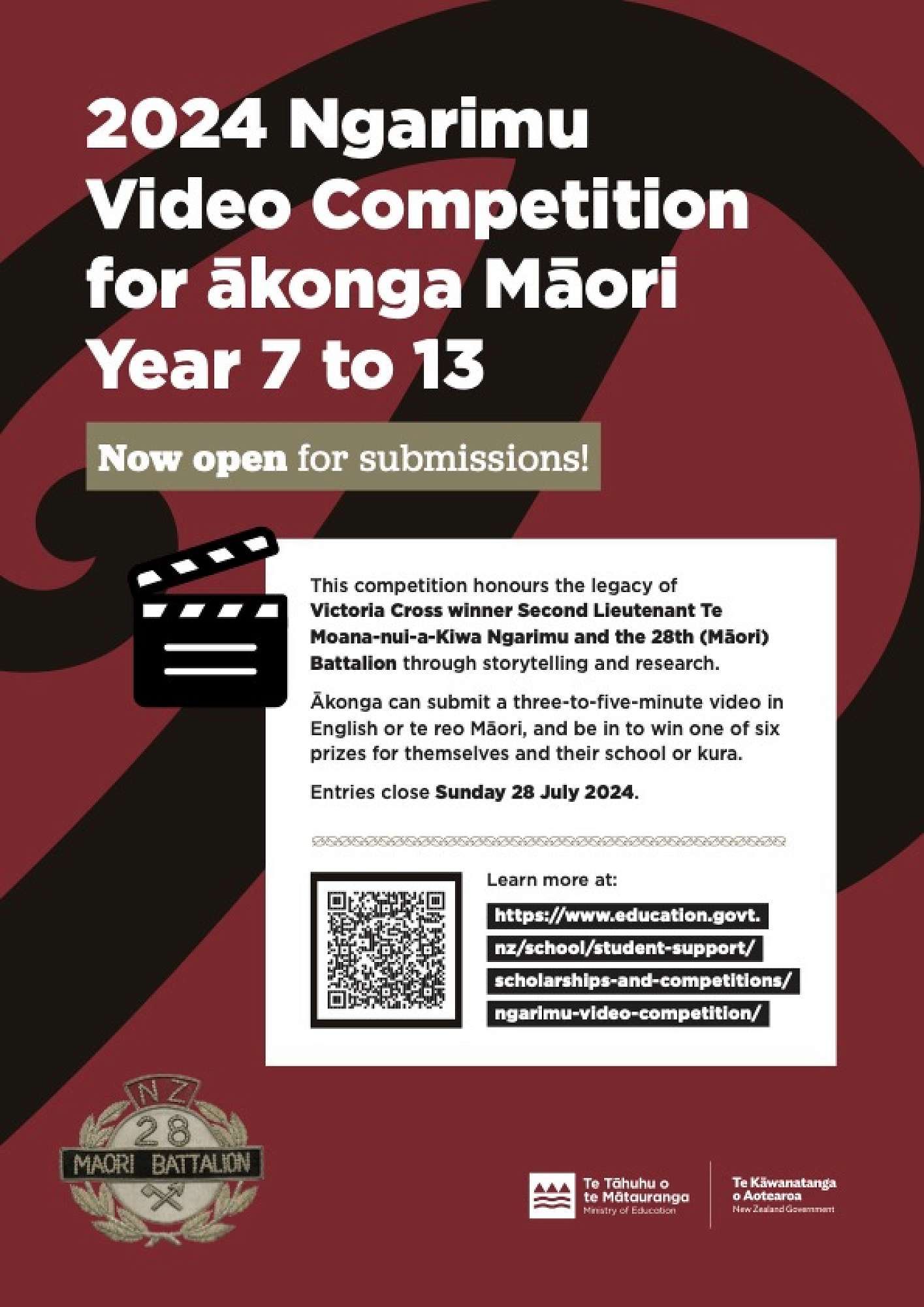 Ngarimu Video Competition — Newsletter 18 June 2024