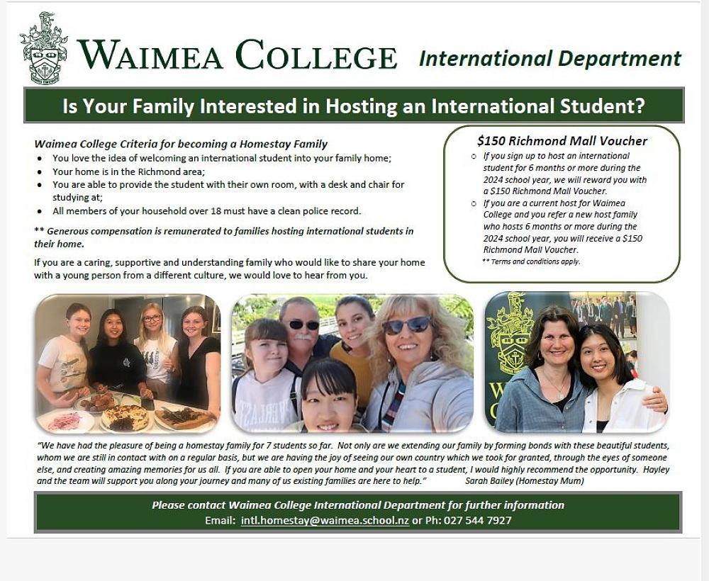 Waimea College International Department