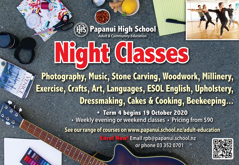 Papanui High School Night Clases
