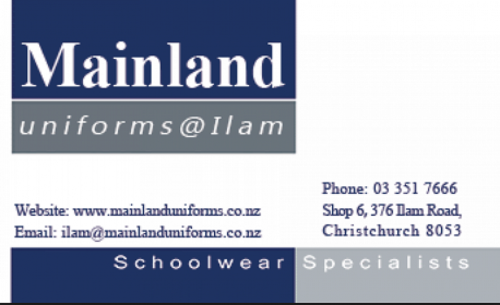 MAINLAND UNIFORMS — Newsletter 20 - 9th December 2021