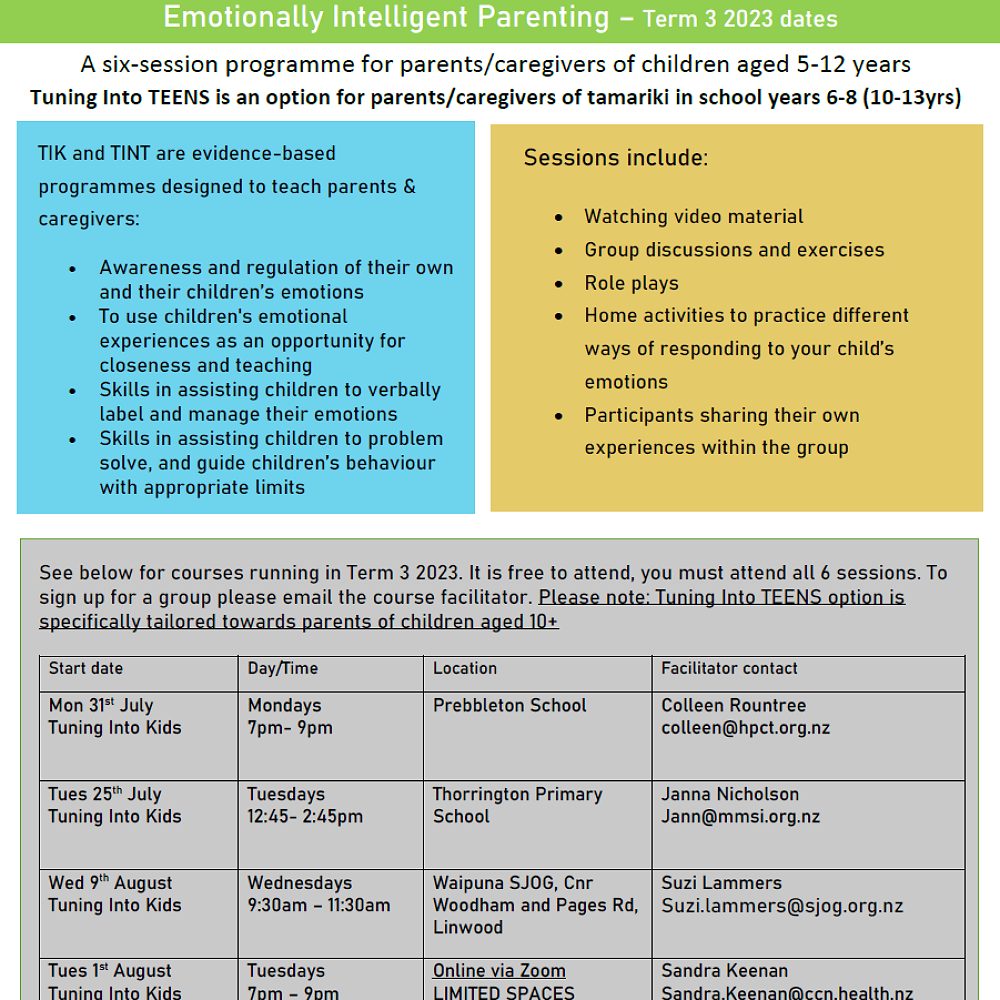 Tuning Into Kids’ / ‘Tuning Into Teens’