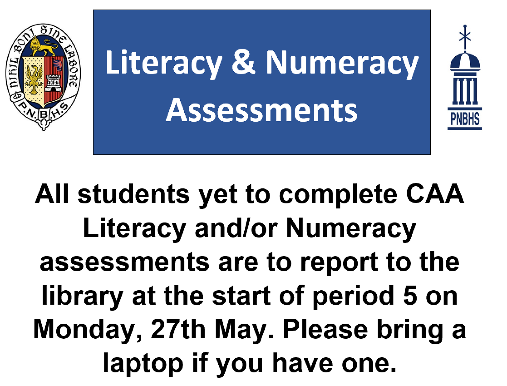 NCEA Literacy and Numeracy Assessments — PNBHS Weekly Update: Term 2 ...