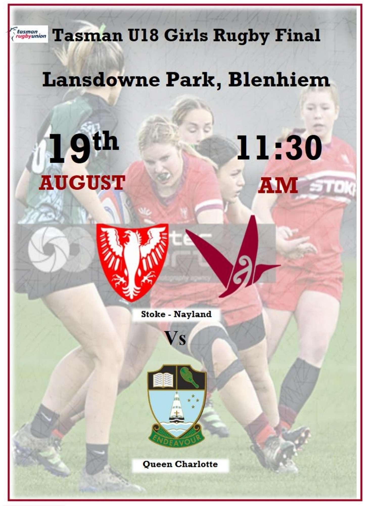 Tasman U18 Girls Rugby Final — Nayland College Update, 18th August