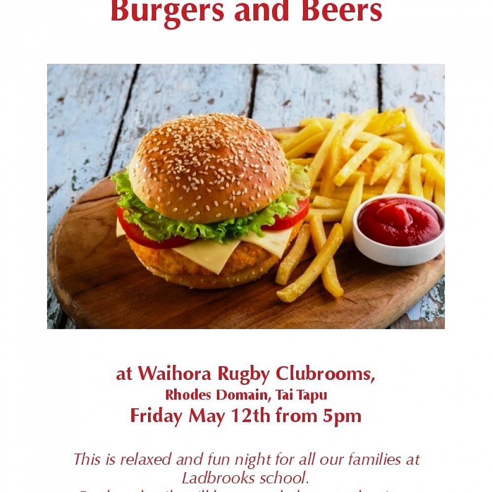 PALS Burgers and Beers Family Night - Friday 12 May