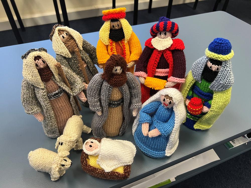 Hand Knitted Nativity Set