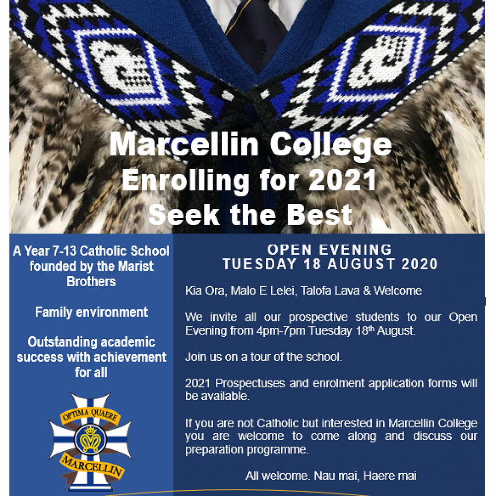 Marcellin College Open Evening