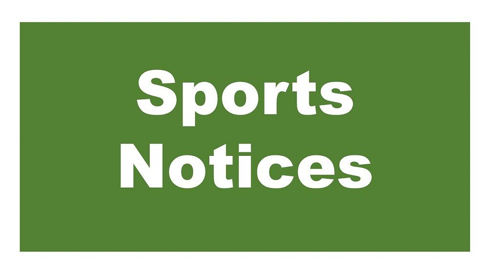 Latest Sports Notices