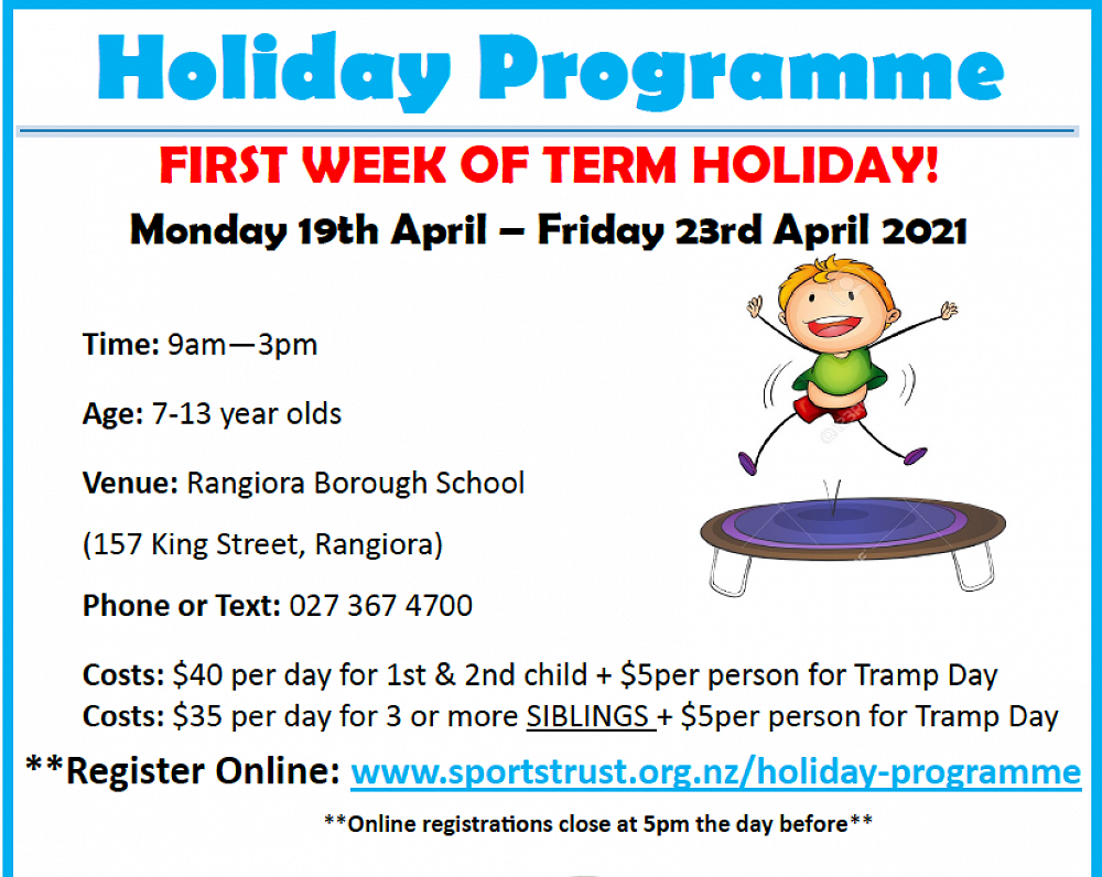 Sports Holiday Programme: