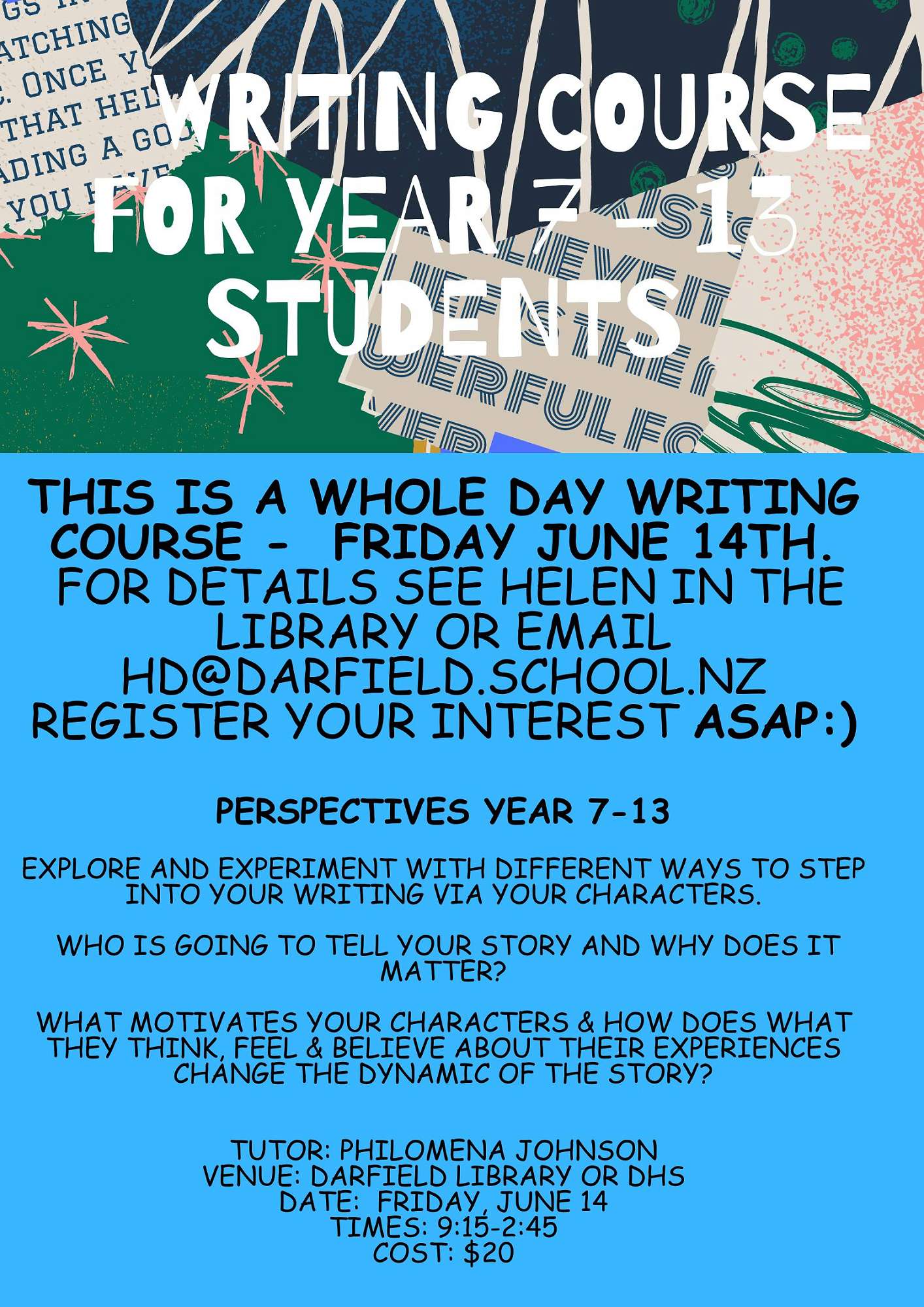 This is great opportunity for students who are keen writers or want to ...