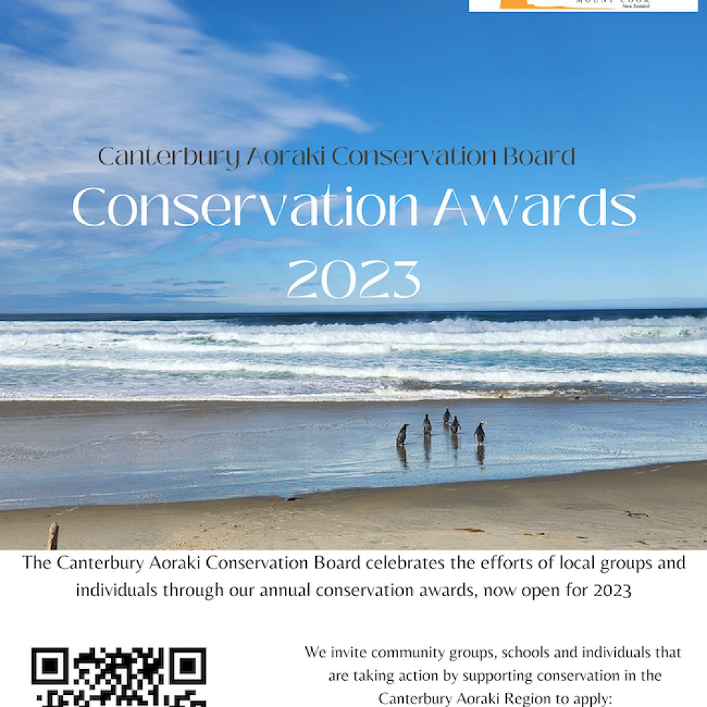 2023 Conservation Awards Open - Canterbury Aoraki Conservation Board