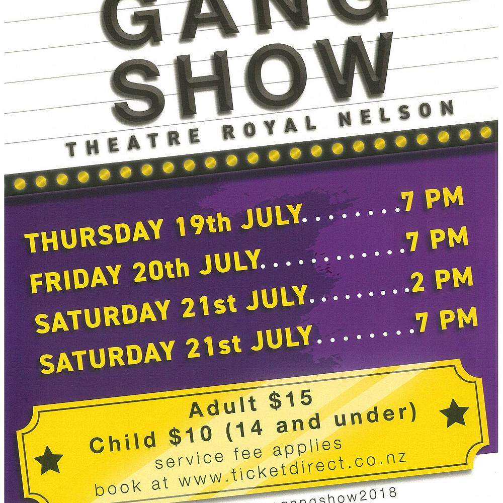 Scouts Nelson Gang Show — Newsletter, Term 2, Week 10, Thursday 5th July