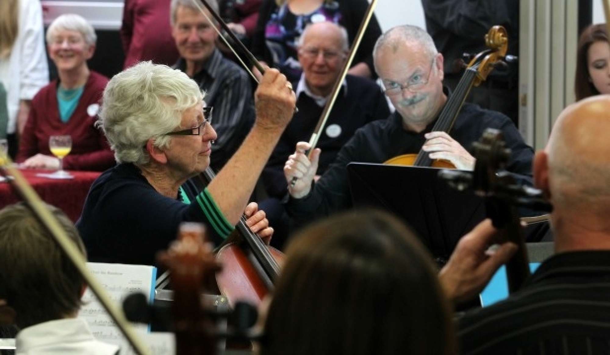 CGHS String Quartet Performs For Miss Ellen Doyle