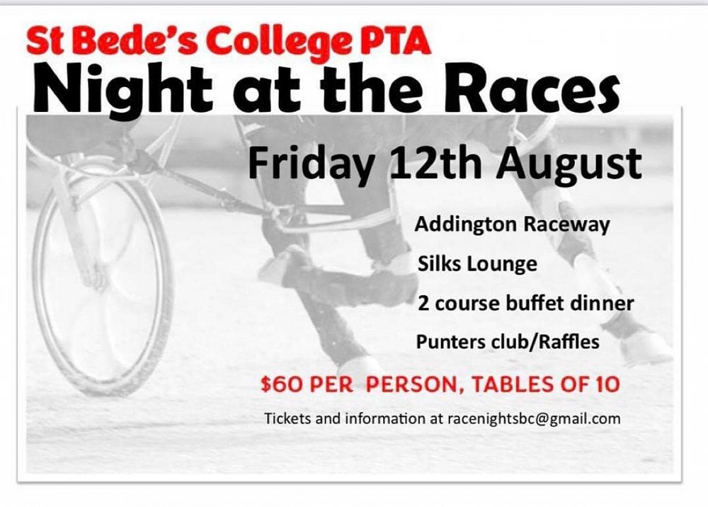 PTA Night at the Races — St Bede's College Newsletter - 05 August 2022