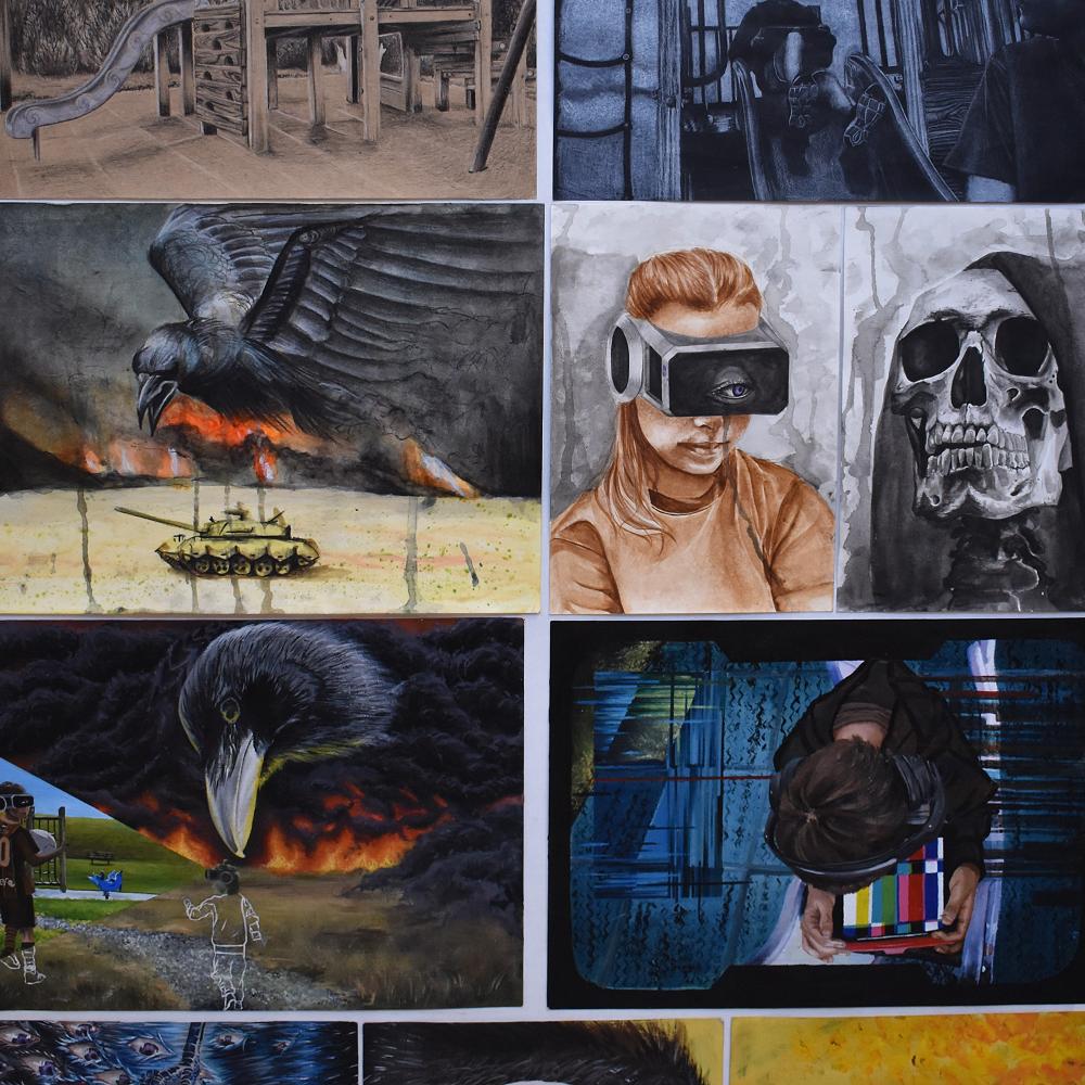 Senior Art Folio exhibition wows