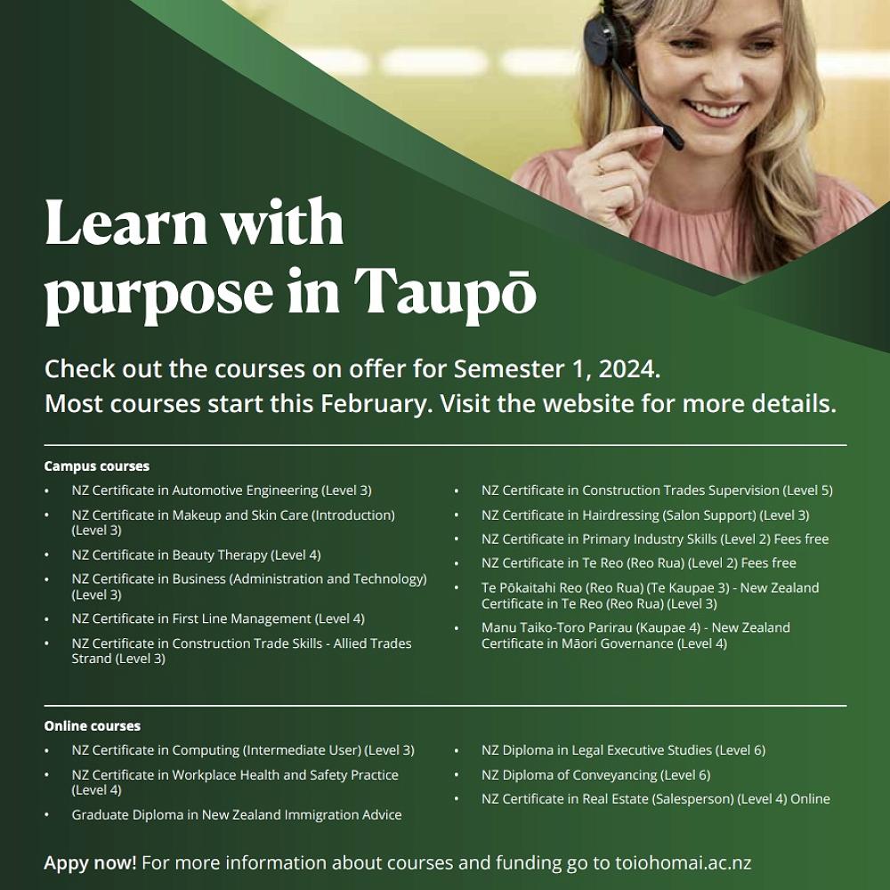 Learn with purpose in Taupō