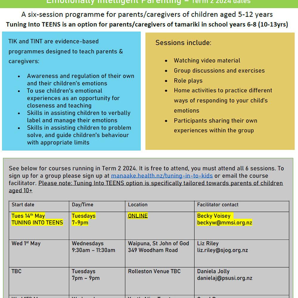 Mana Ake Programmes — Newsletter - Term 1, Week 11 2024