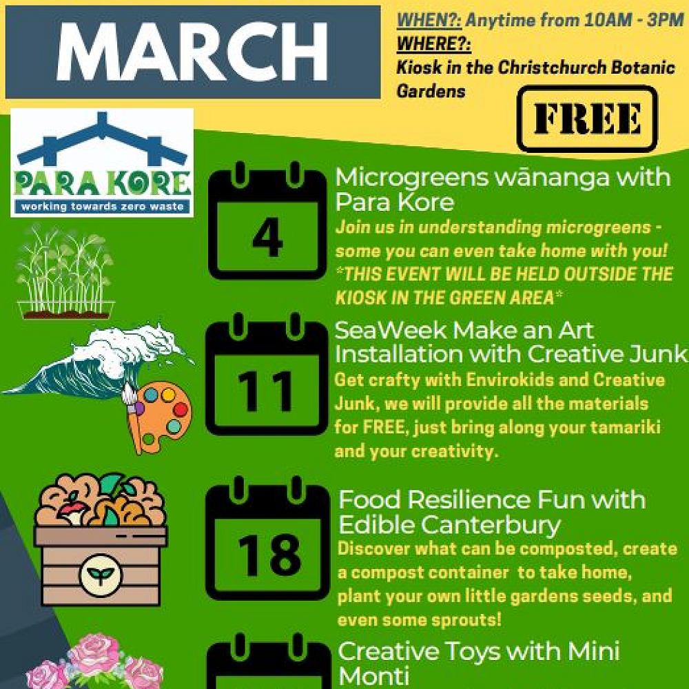 Envirokids Upcoming Events - March 2023 — Friday, 17 March 2023 ...