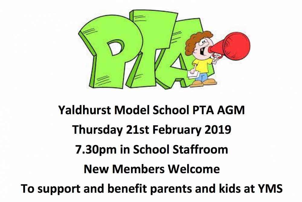 Tonight is the PTA Annual General Meeting (AGM) - Thursday 21st ...