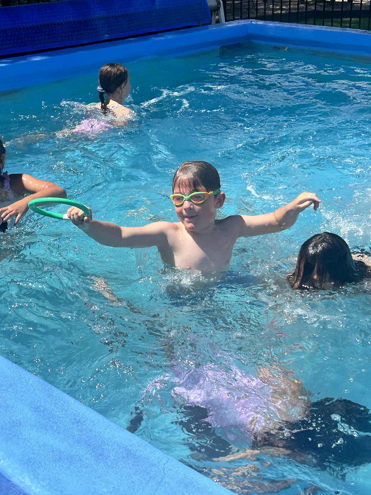 Rooms 13 and 14 hit the pool...