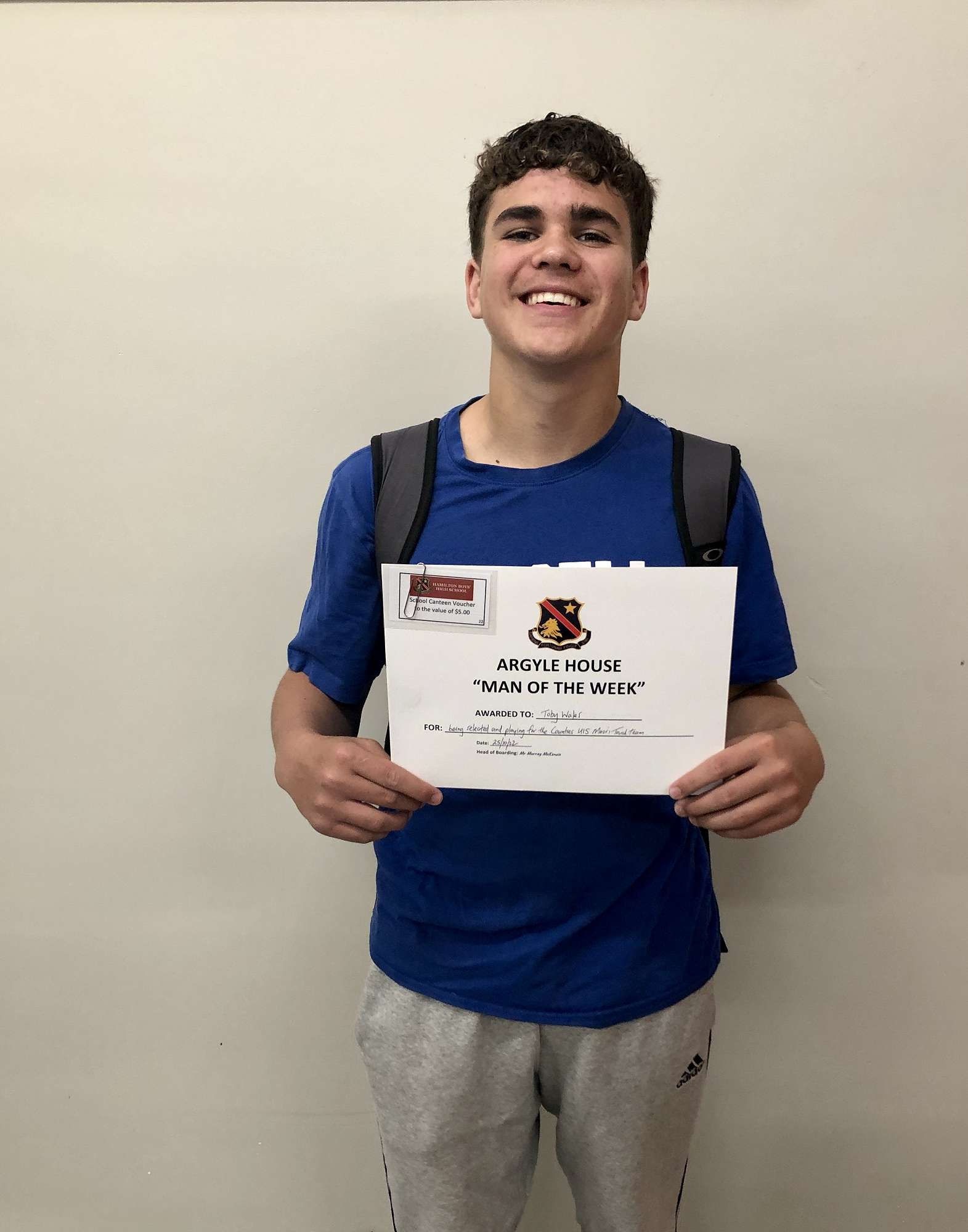 🏴 Man of the Week, Term 4 Week 2