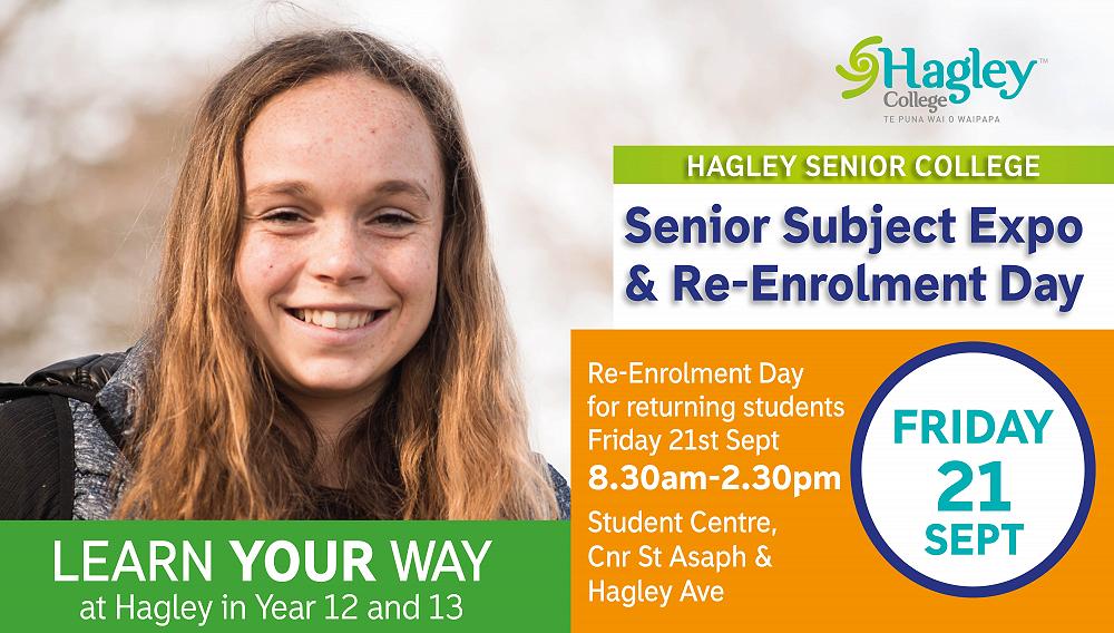 Senior Subject Expo and Re-Enrolment Day