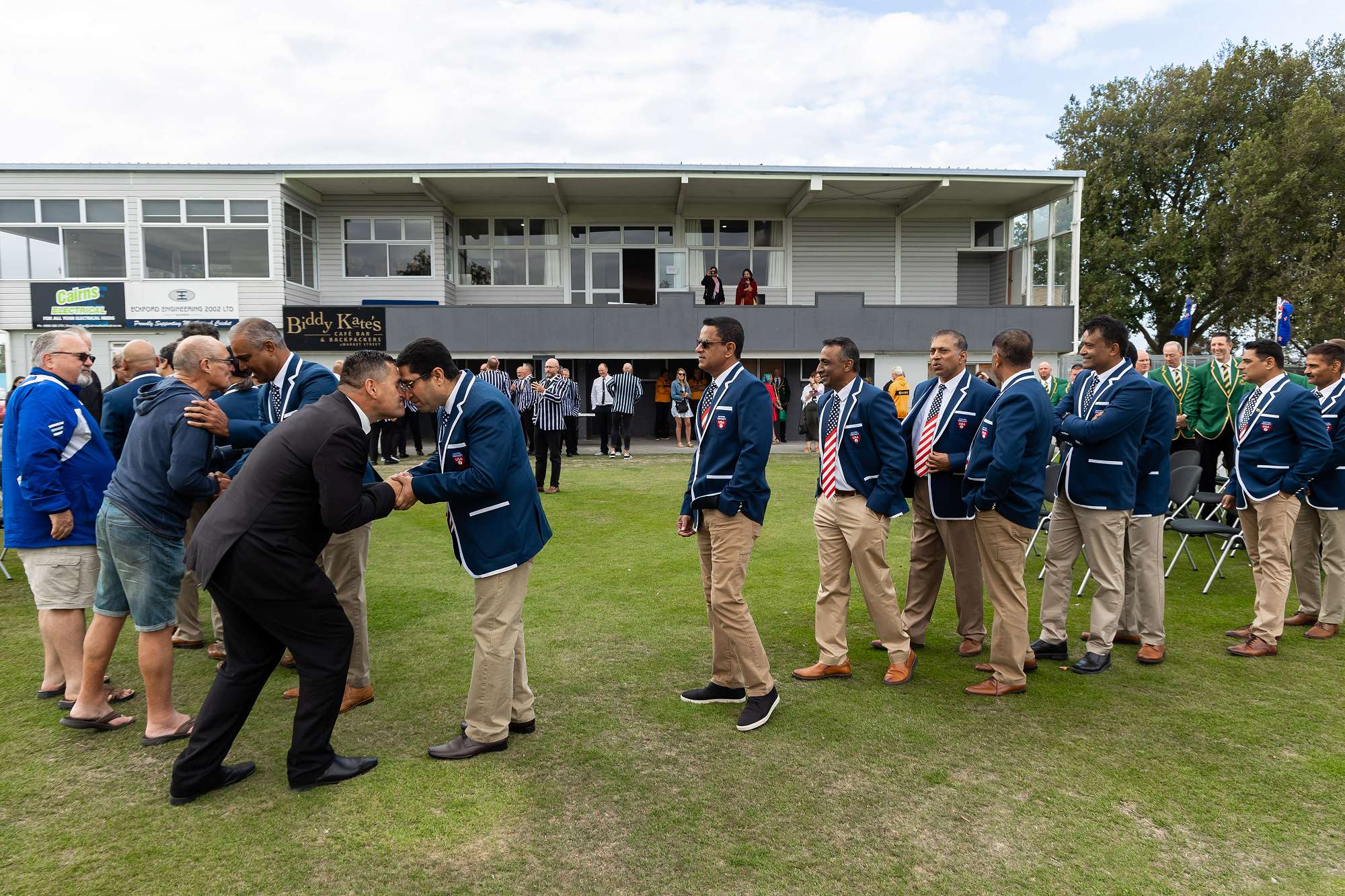 Pōwhiri for the International Over 50s Cricket tournament