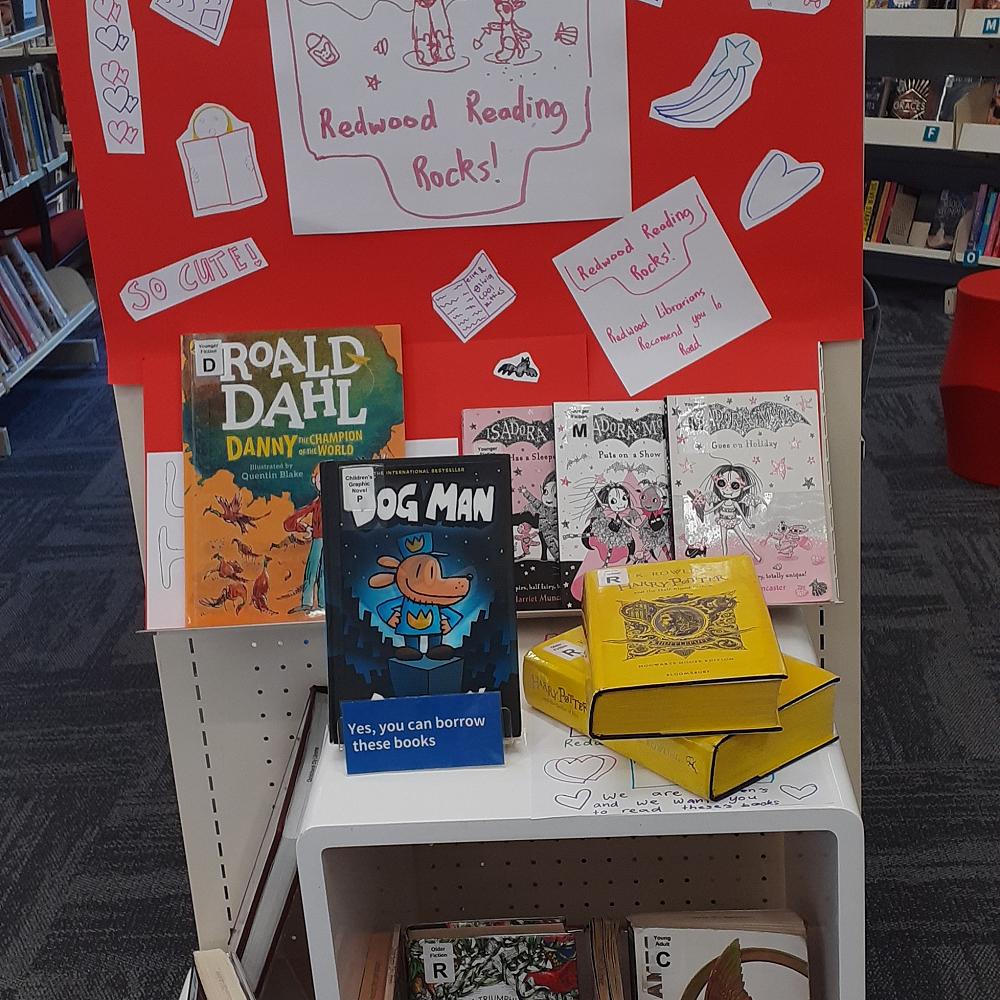 Book Display- designed by the Redwood School Librarians...at Redwood ...