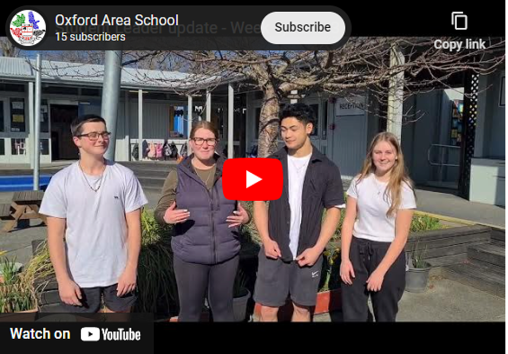 Student Leader Weekly Updates