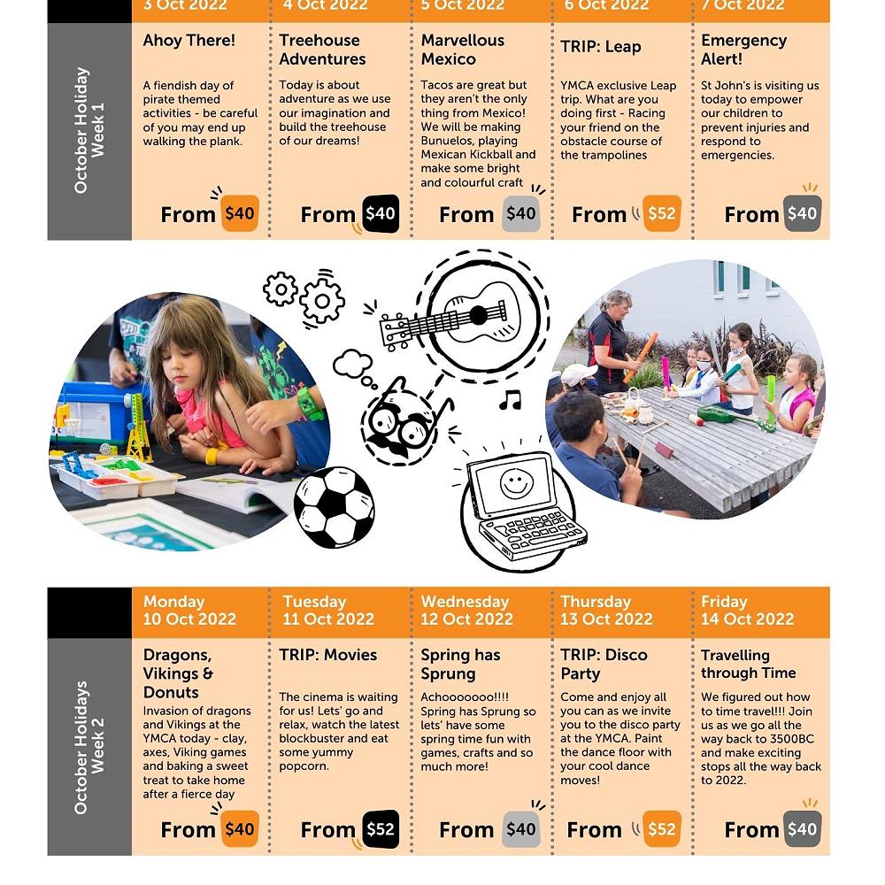 YMCA Holiday Programme — Newsletter, Week 8 - Term 3, 2022
