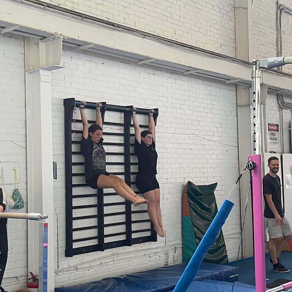 Year 10 PASS students tackle gymnastics training session