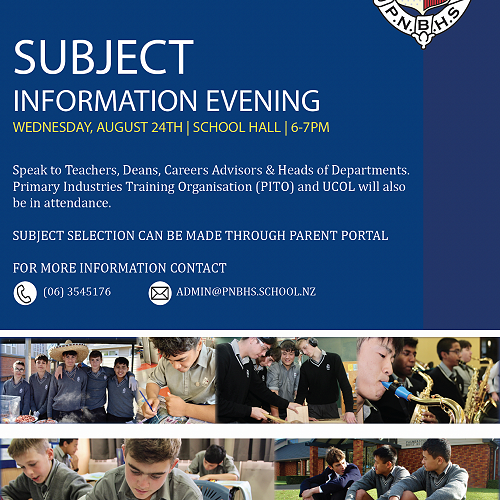 PNBHS 2023 Subject Information Guide