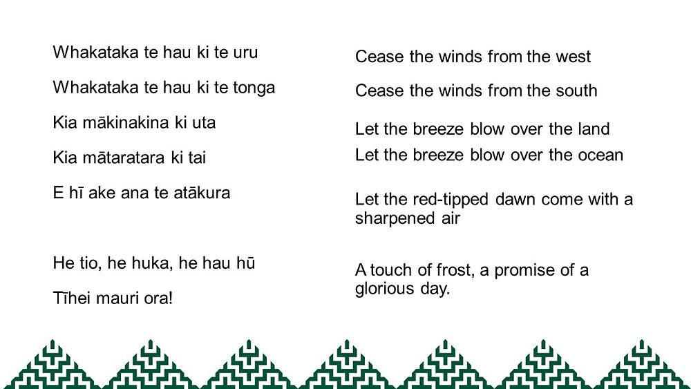 Whakataka te Hau