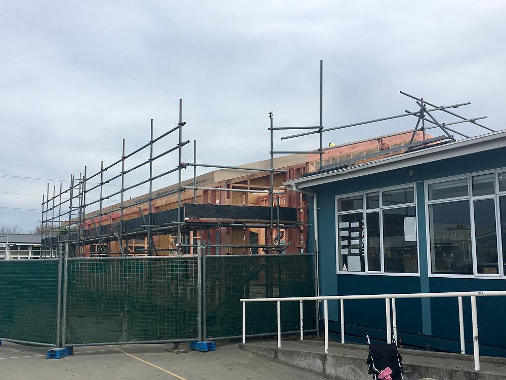 Building activity in the school holidays