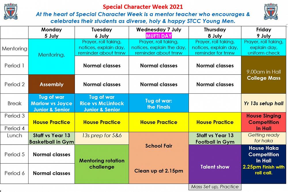 Special Character Week