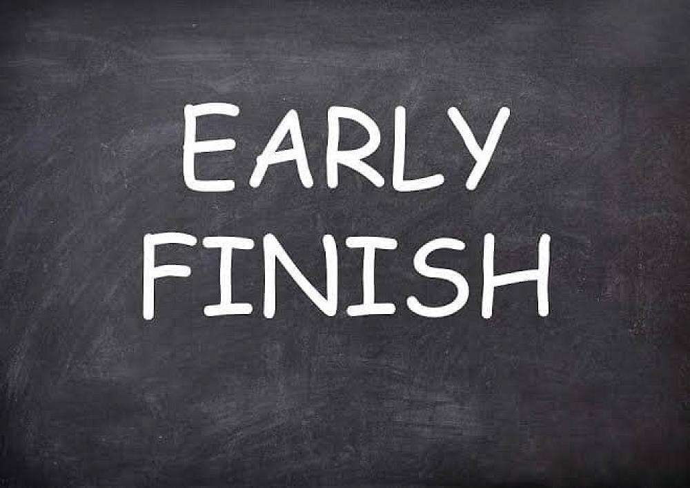 Early finish for all students on Wednesday 30th November 2022 12.30pm.