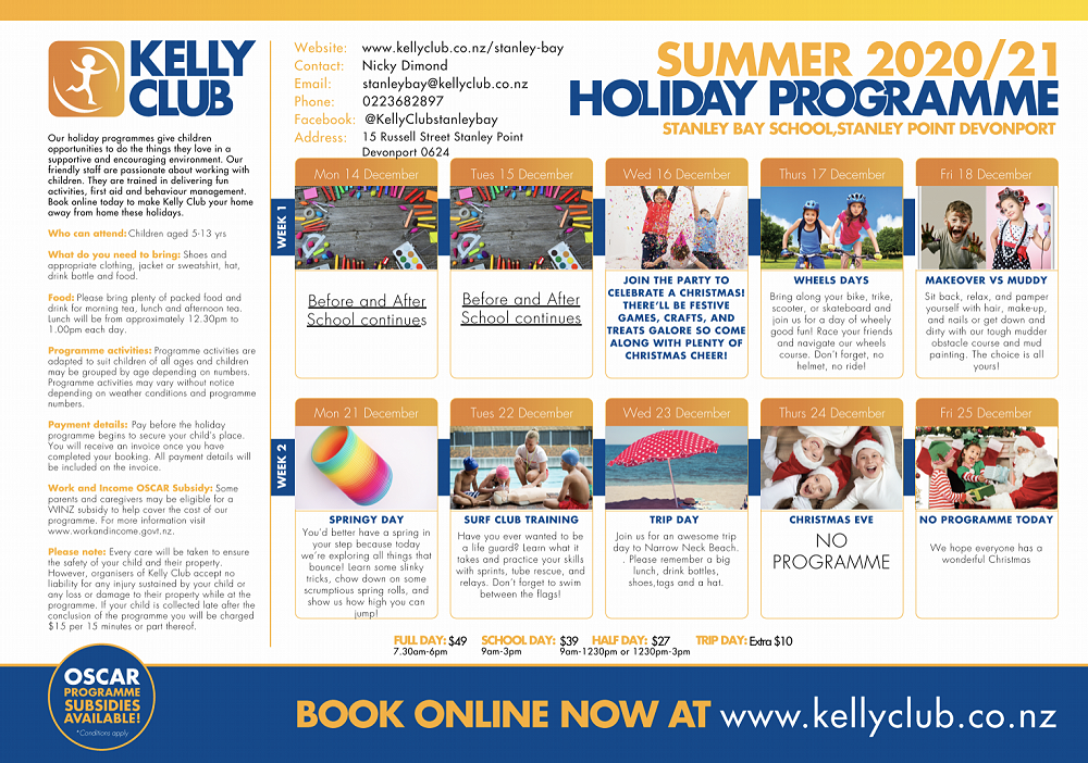 Kelly Club is Open For the Summer!