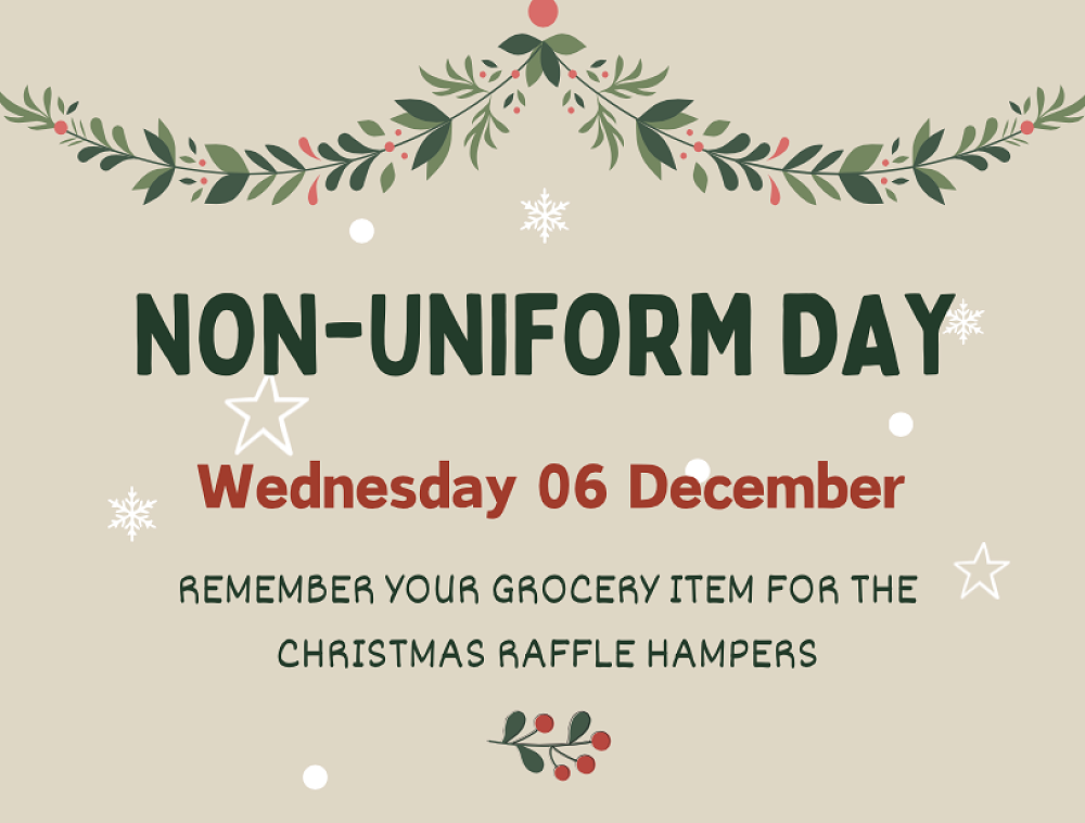 Uniform Optional Day / Christmas Raffle Grocery Hampers